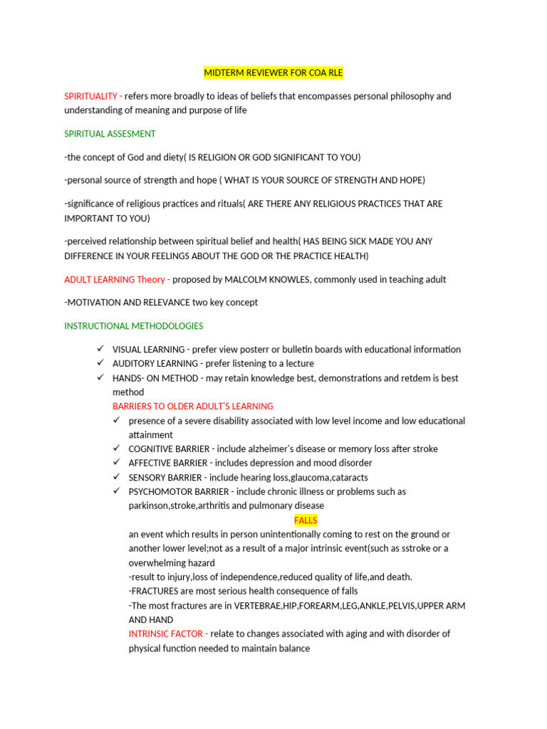 COA-RLE-TERM-2 | PDF | Urinary Incontinence | Coronary Artery Disease