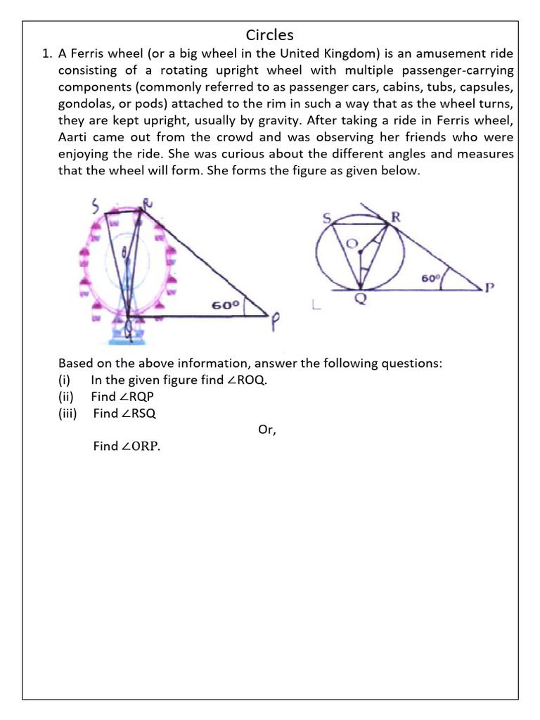 Chapter 10 CSBQs Circles | PDF | Circle | Euclidean Geometry