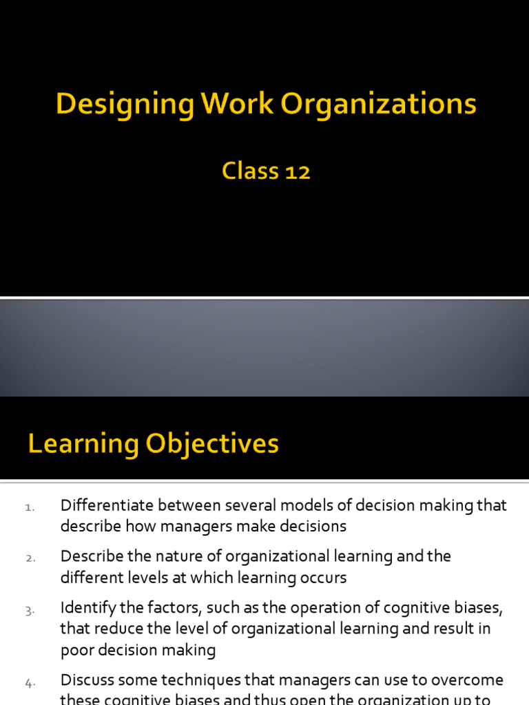 Class12_13 | PDF | Decision Making | Learning