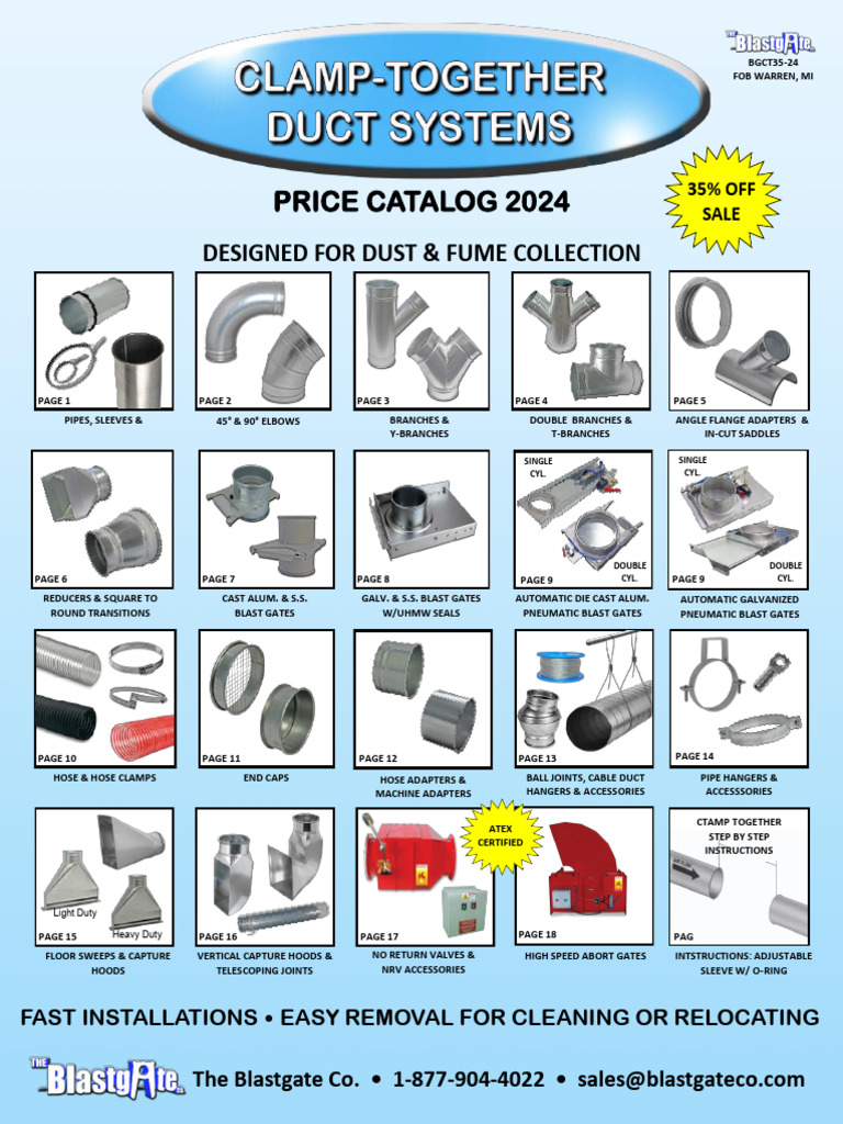 blastgate 2024 | PDF | Pipe (Fluid Conveyance) | Manufactured Goods