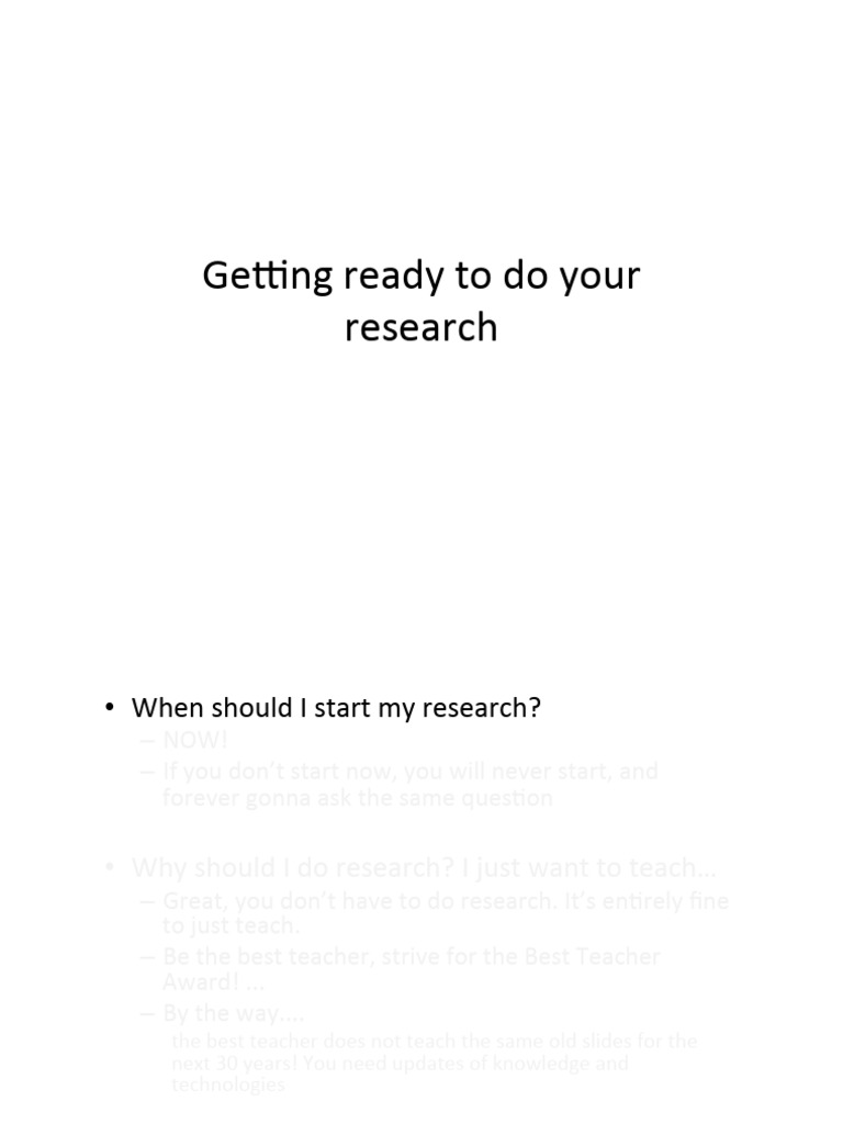 Start Research Now: A Guide for Academics | PDF | Cognition