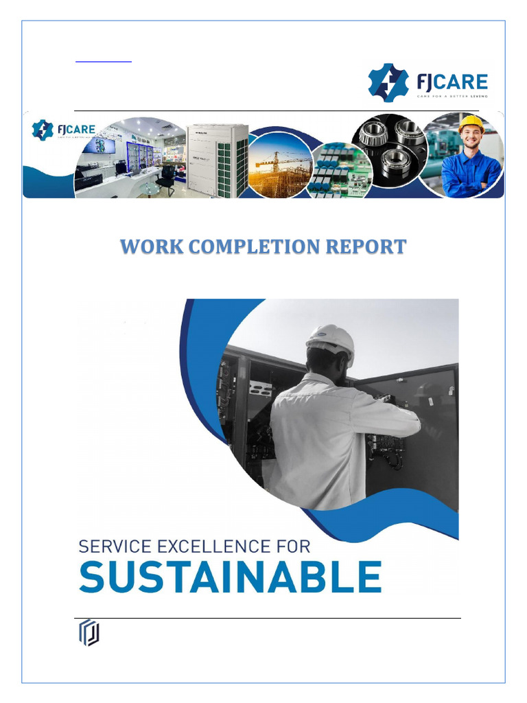 Nashwan - Work Completion Report | PDF | Manufactured Goods | Building ...