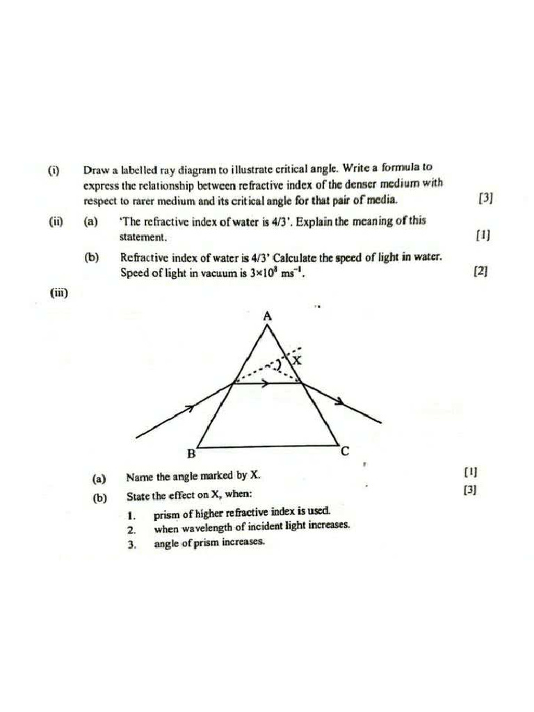Understanding Light Refraction and Lenses | PDF | Refractive Index ...
