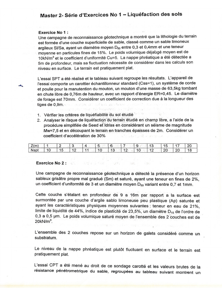 Dynamique Des Ouvrage Serie 1 | PDF