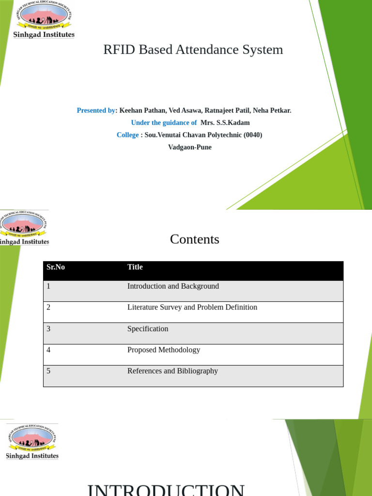 CPP Presentation On Rfid Icards 5th Sem | PDF | Radio Frequency Identification | Smart Card