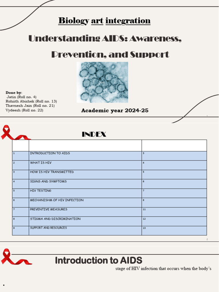 AIDS: Awareness, Prevention, Support | PDF | Hiv | Hiv/Aids