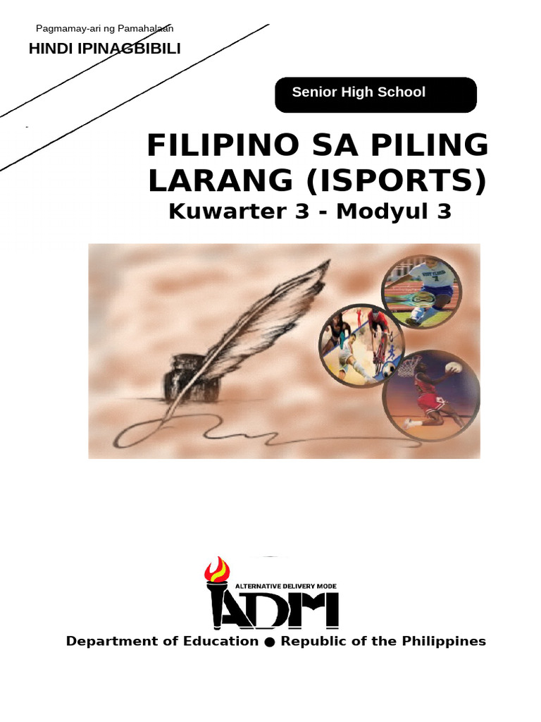 2 Piling Larang Isports Modyul 3 | PDF