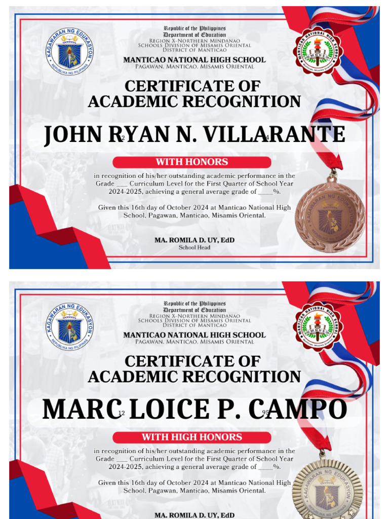 Awards Certificate | PDF