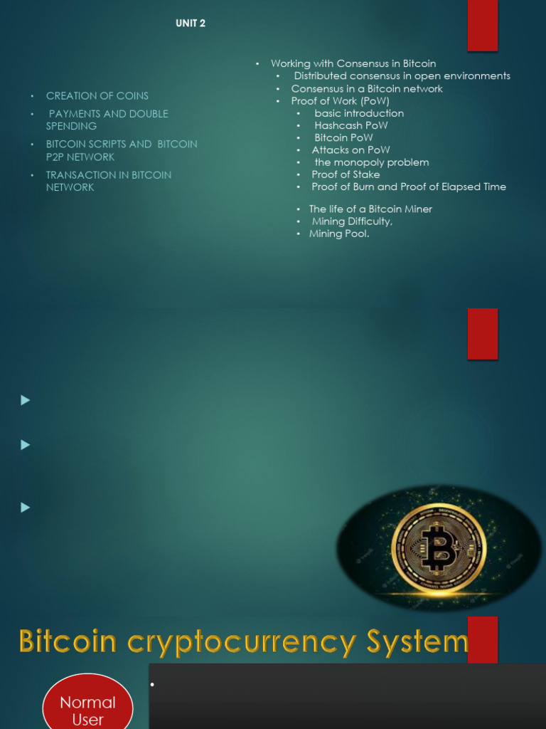 Bt_Unit 2 | PDF | Bitcoin | Cryptocurrency