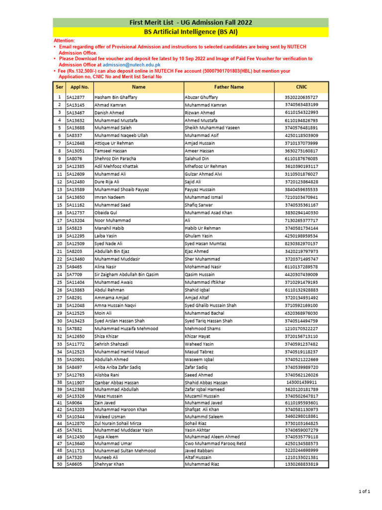 BS Artificial Intelligence BS AI | PDF