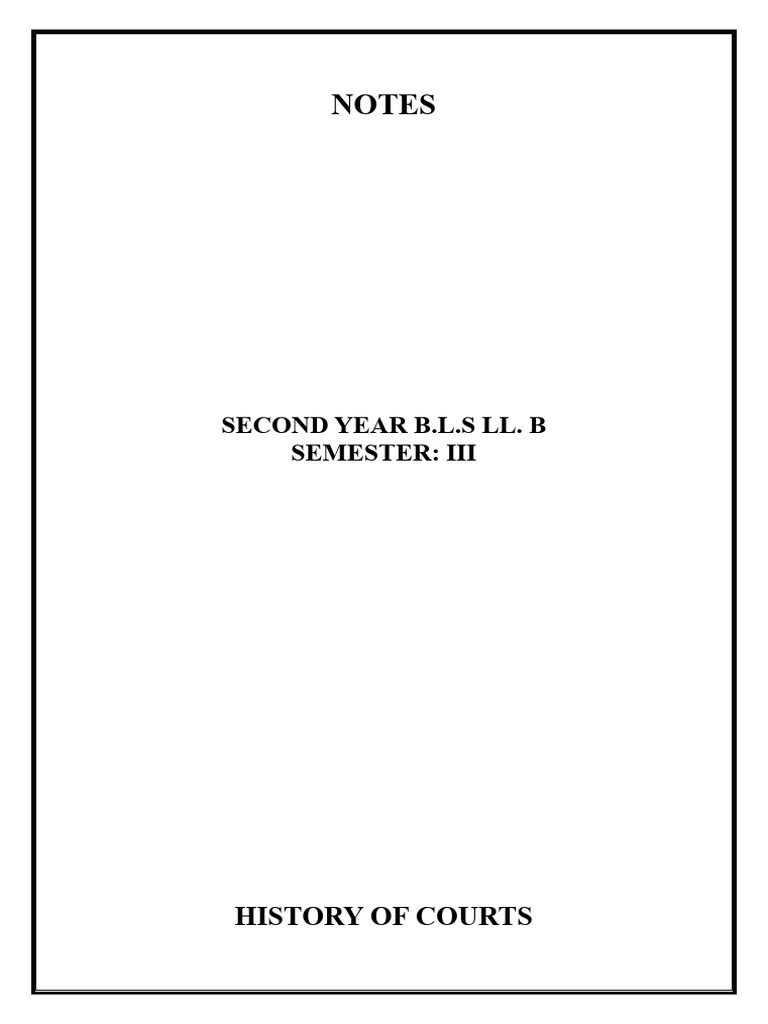 History of Courts | PDF | Common Law | Separation Of Powers