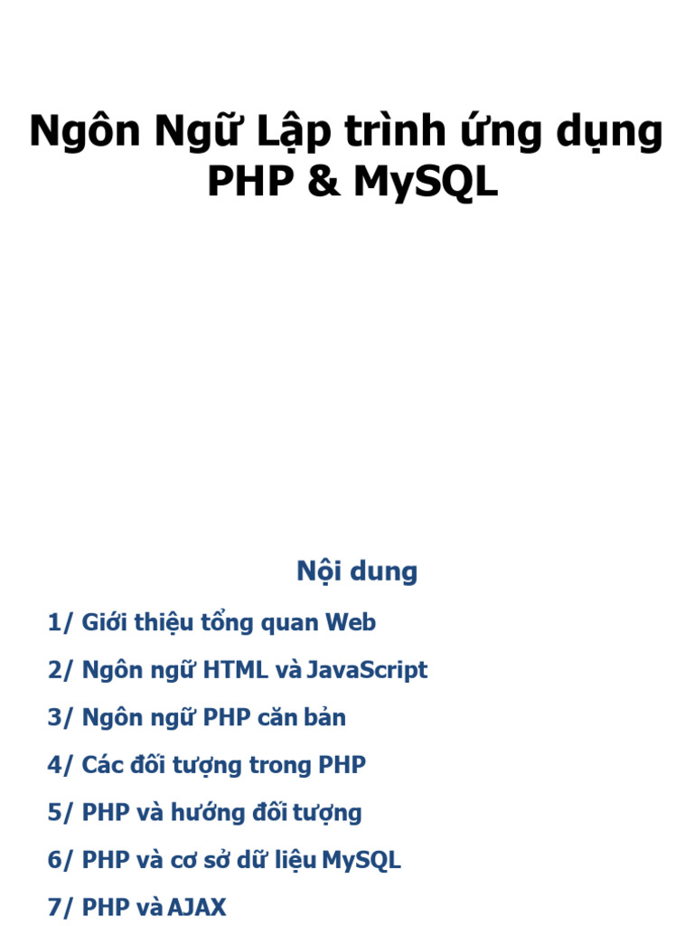 PHP 01 Modau | PDF
