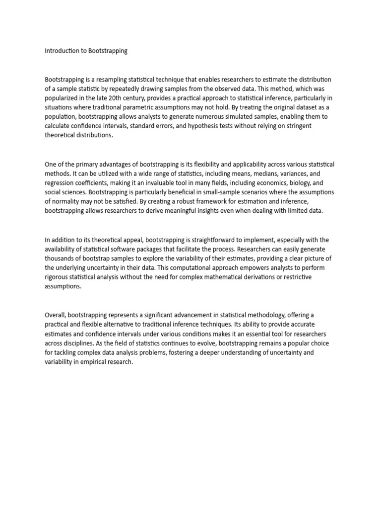 Bootstrapping | PDF | Art