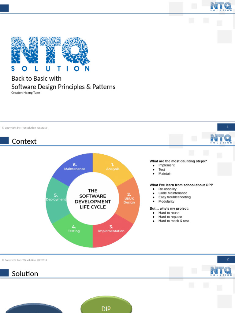 Back To Basic With Software Design Principles - Patterns | PDF | Technology Development ...