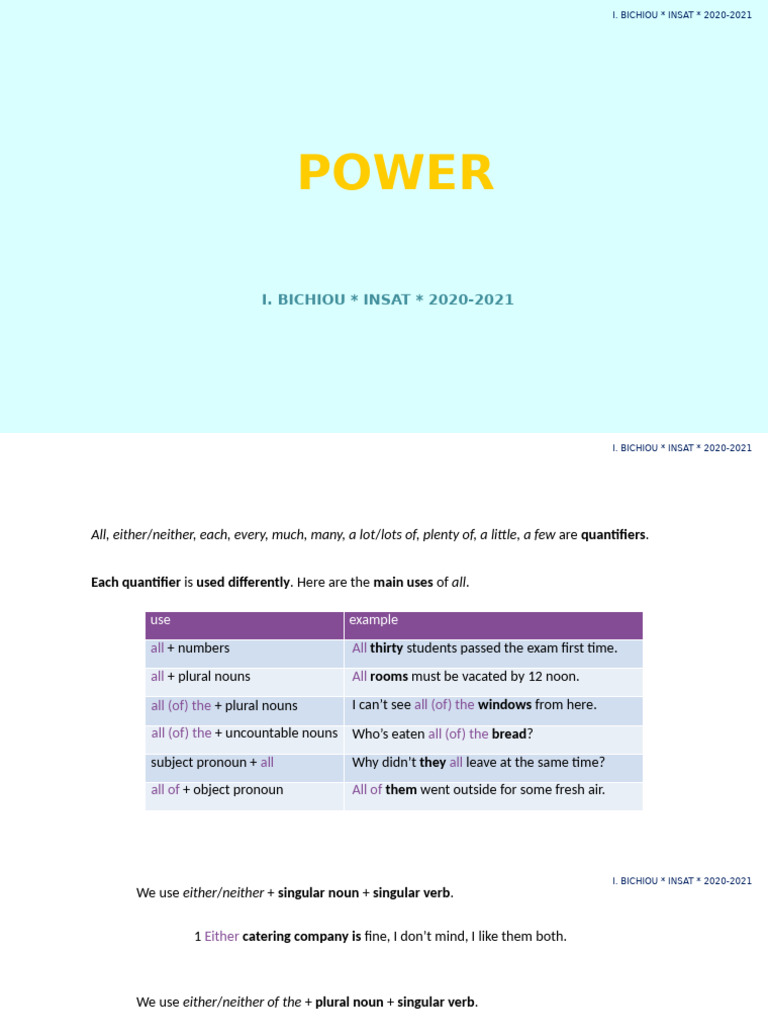 Power 2 | PDF | Grammatical Number | Plural