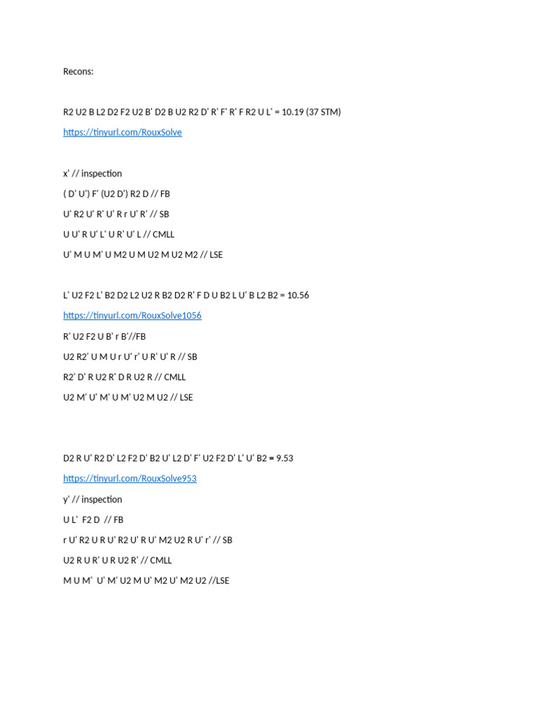 Recons Updated 2024 | PDF