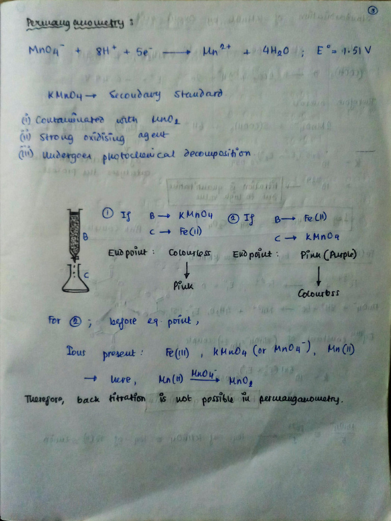 Permanganometry Sec | PDF