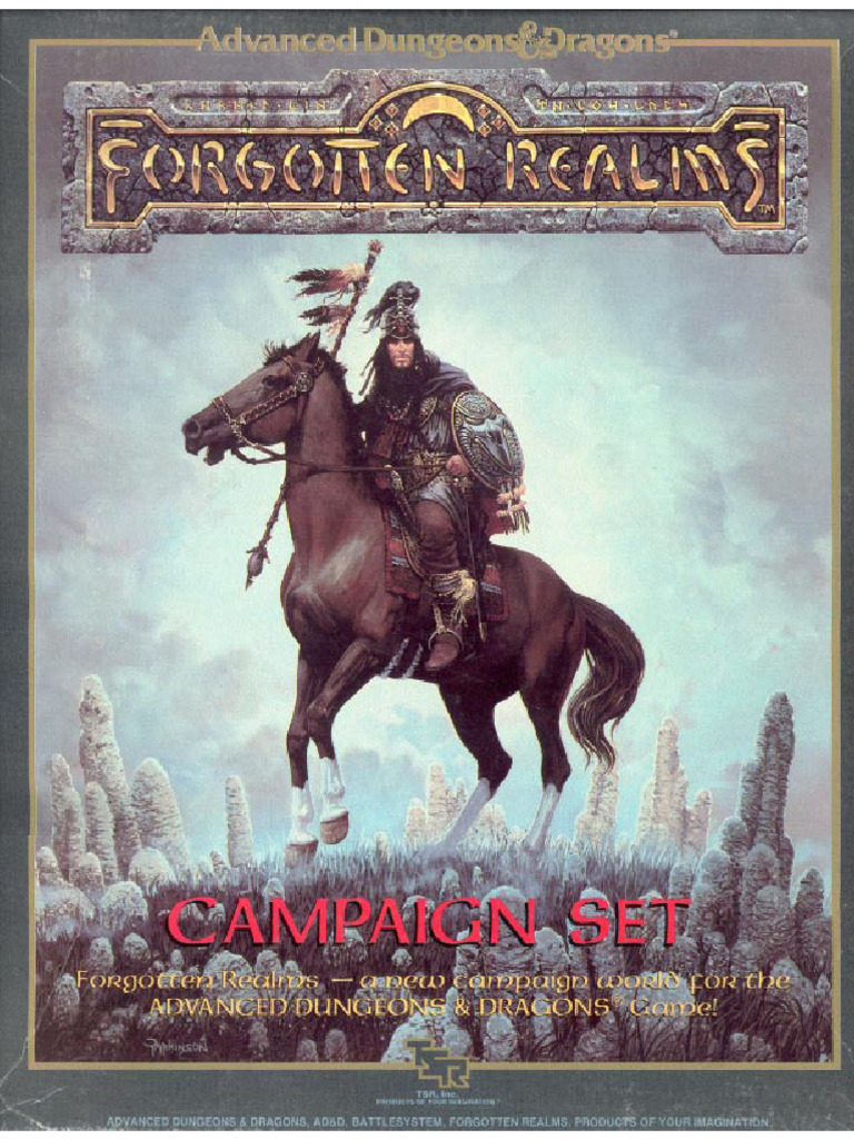 ADD - Forgoten Realms - Campaign Set | PDF | Dungeons & Dragons | Tsr ...