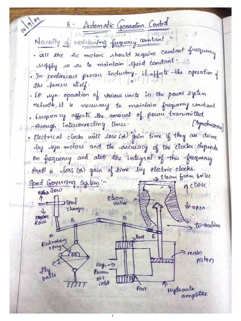 Automatic Generation Control | PDF