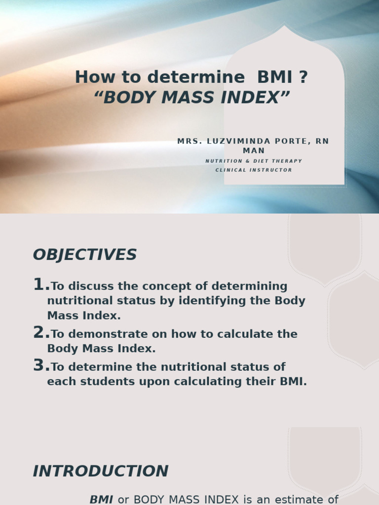 Calculating and Understanding BMI | PDF | Body Mass Index | Obesity