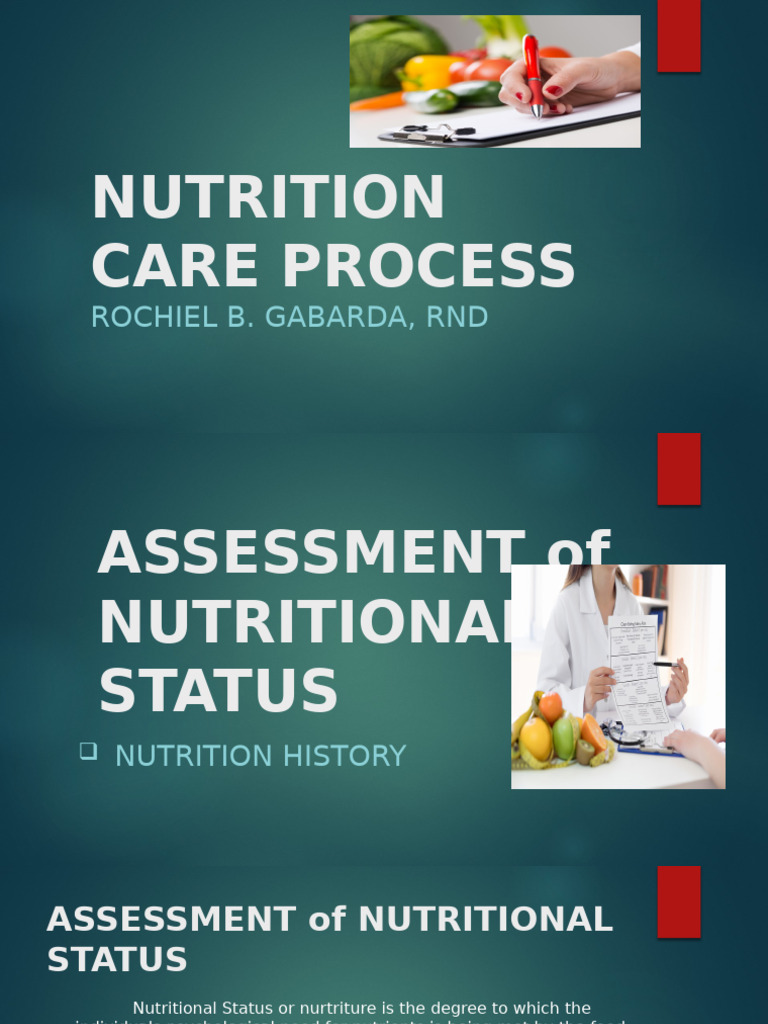 Nutrition Care Process | PDF | Nutrition | Diet & Nutrition