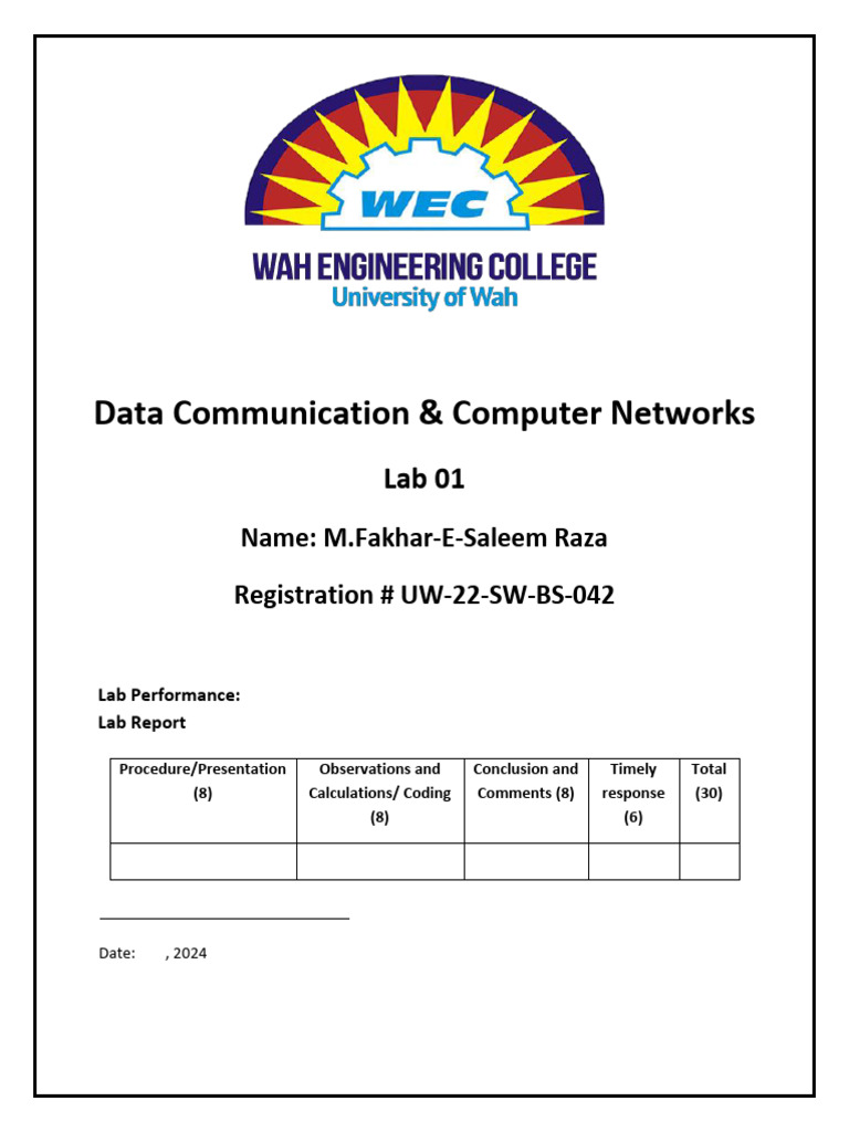 DCCN Lab01 MFSR | PDF | Voice Over Ip | Internet