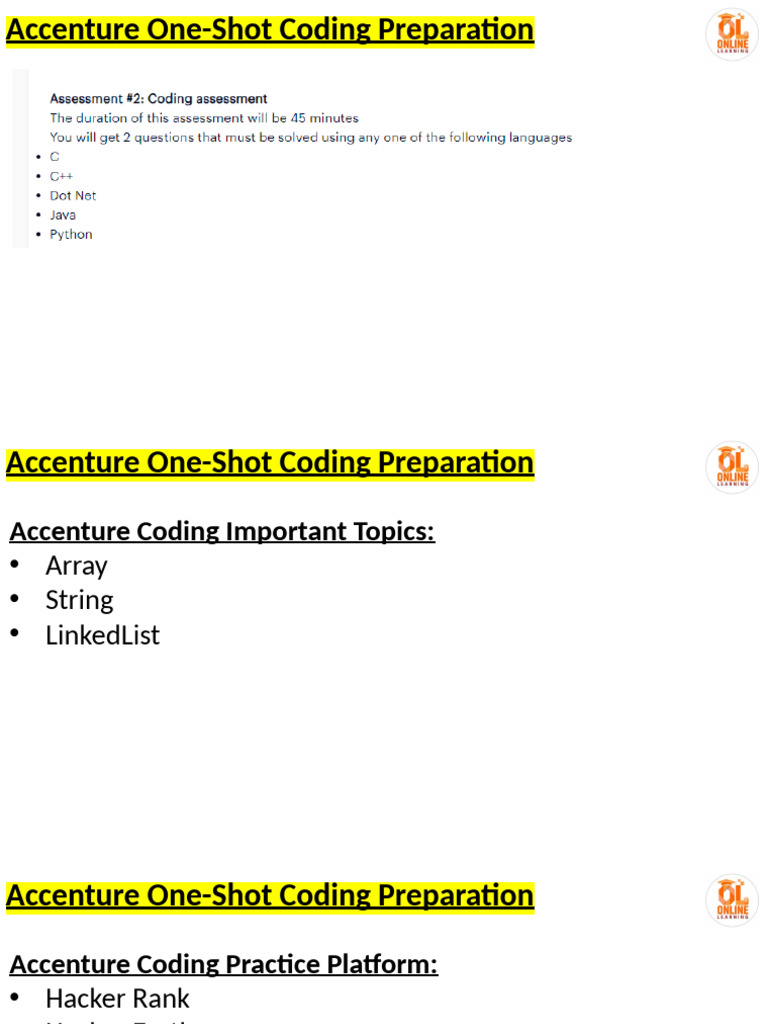 Accenture One Shot Coding Pdf Integer Computer Science String Computer Science 