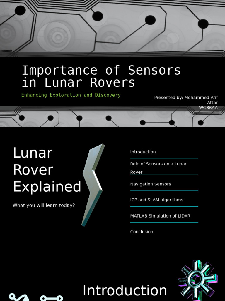 The Importance of Sensors in Lunar Rovers | PDF | Rover (Space ...