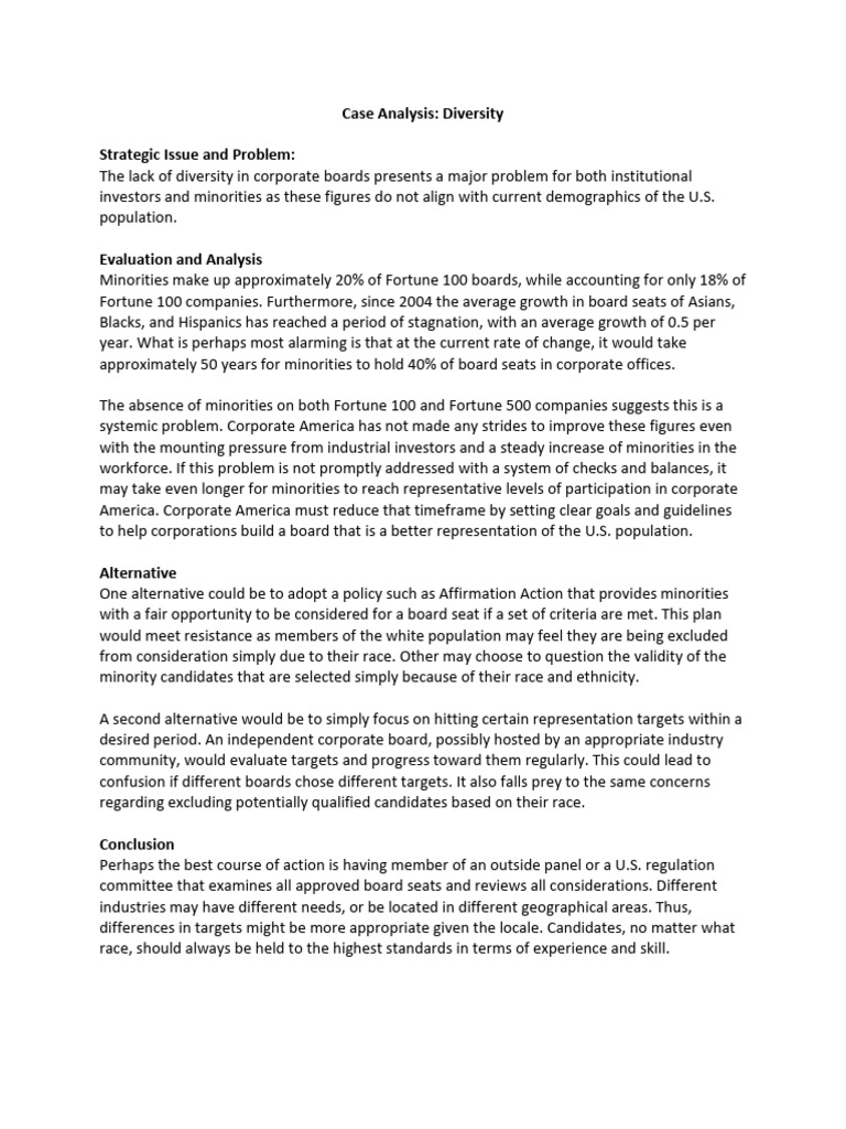 Diversity Sample F21 | PDF