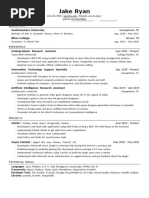 Jake Gutierrez's Resume Template | PDF | Postgre Sql | Résumé
