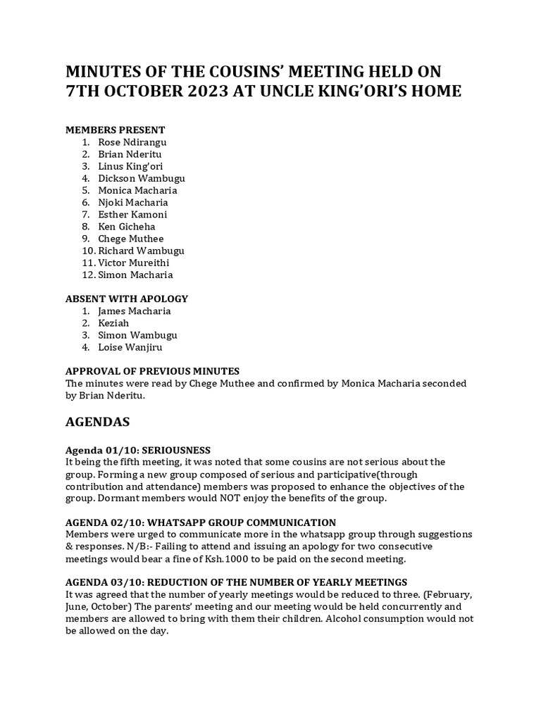 Minutes | PDF | Alcohol