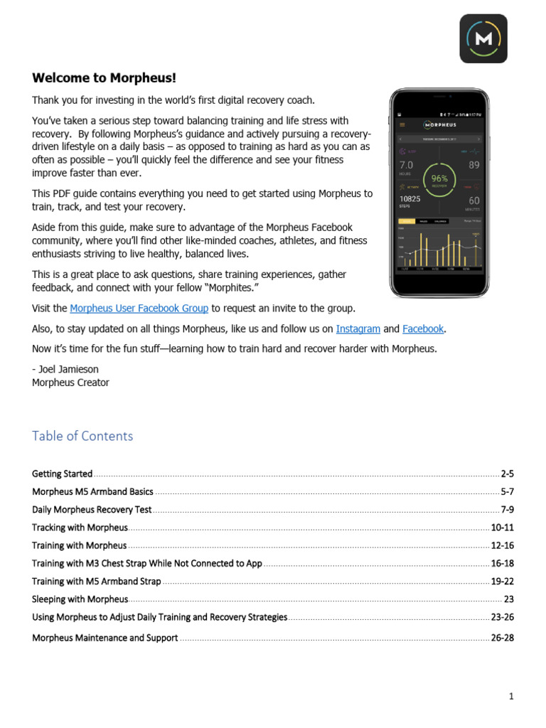Morpheus-App-User-Guide | PDF | Fitbit | Ios