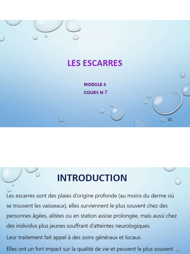 Prévention et Traitement des Escarres | PDF | Maladies et troubles | Spécialités médicales