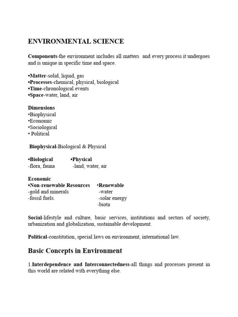 ENVI-SCI 100 REVIEWERS | PDF | Habitat Destruction | Soil
