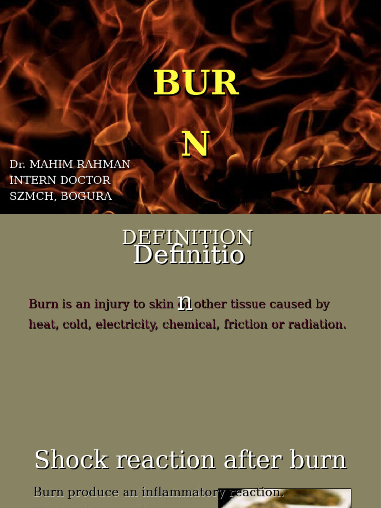 Management of Burn | PDF | Burn | Skin