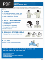 PPE Sequence Flyer CDC | PDF | Personal Protective Equipment | Glove