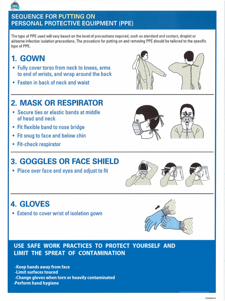 Donning and Doffing | PDF | Personal Protective Equipment