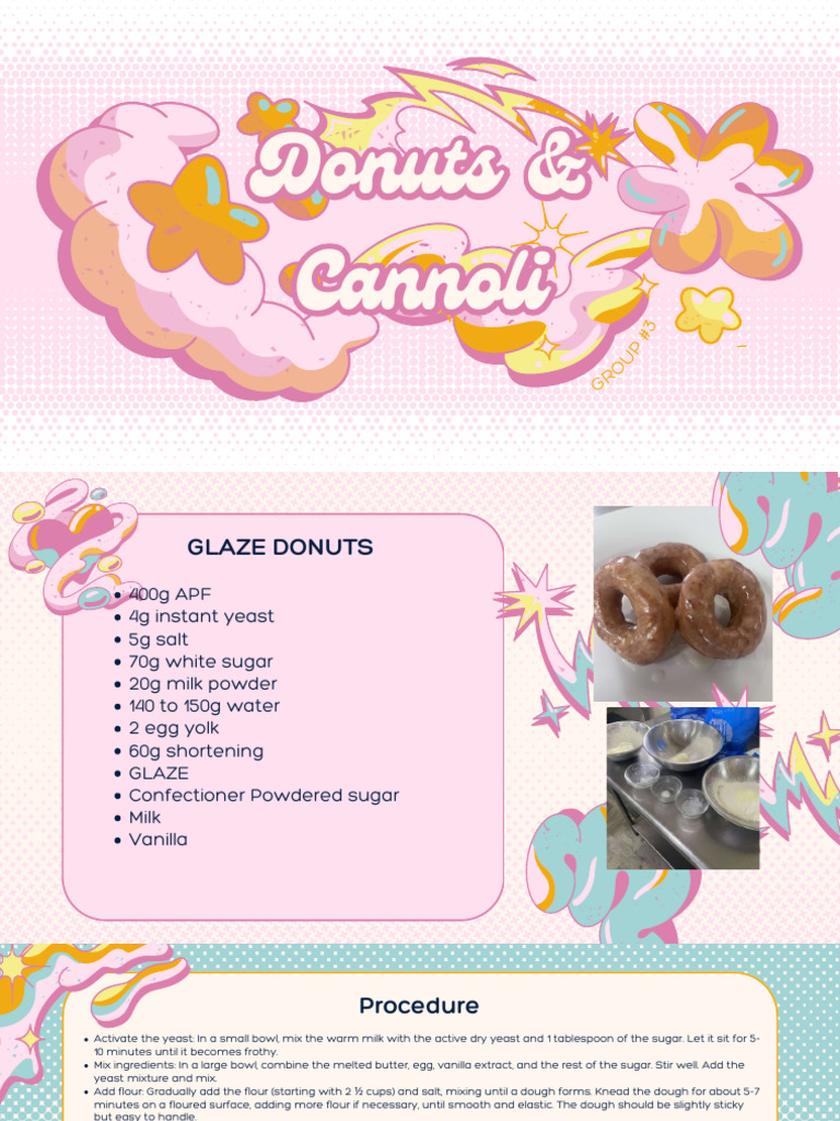 Donuts Cannoli | PDF | Doughnut | Dough