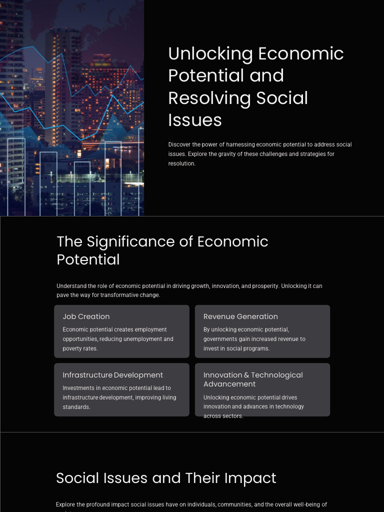 Unlocking Economic Potential and Resolving Social Issues | PDF ...