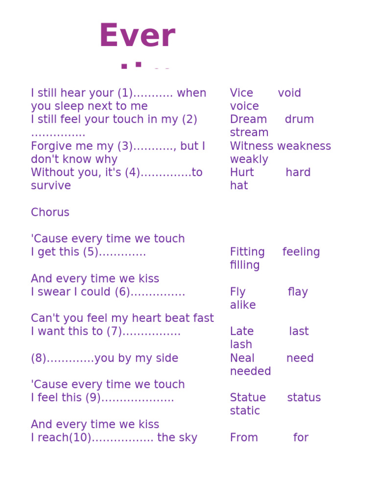 Everytime we touch | PDF