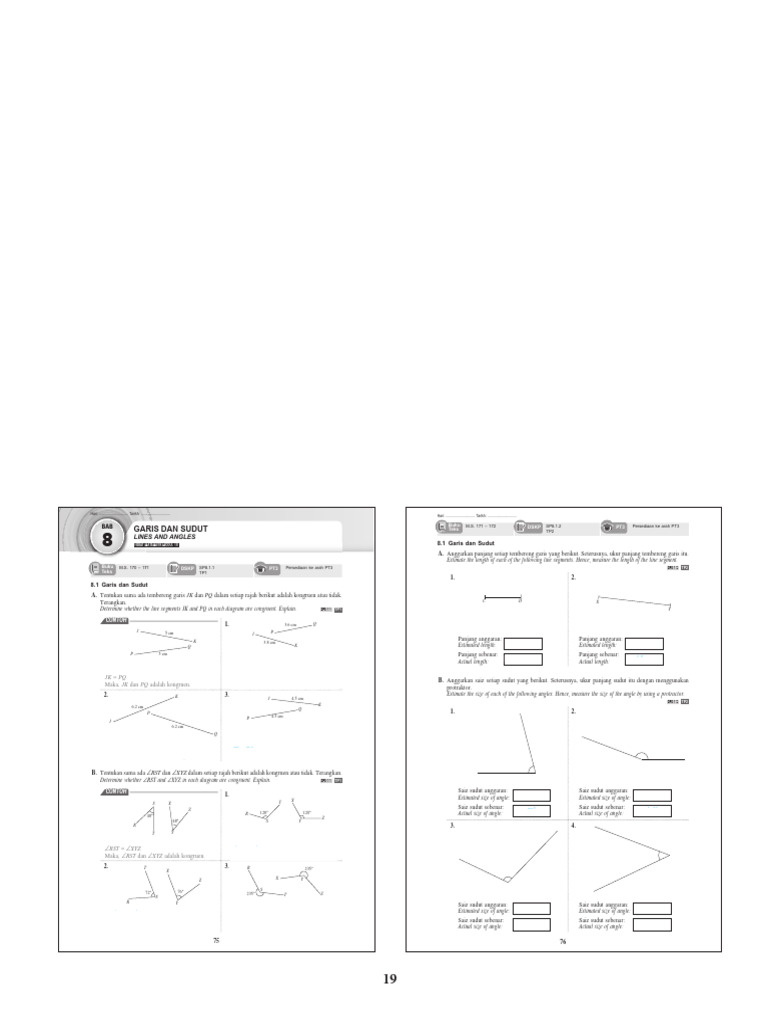 Chapter 8 Lines & Angles (Q) | PDF