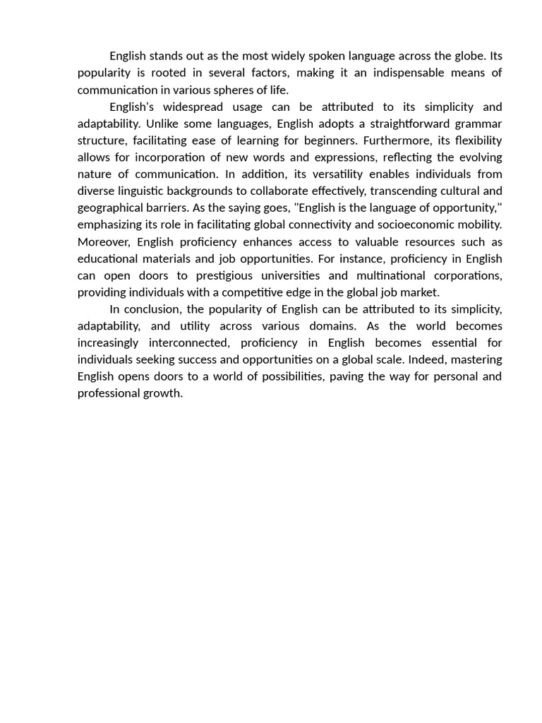 English Stands Out As The Most Widely Spoken Language Across The Globe ...