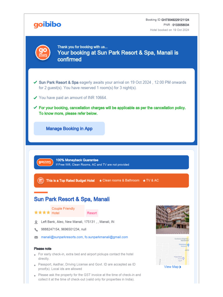 Booking Confirmation Voucher-7 | PDF | Fee | Hotel
