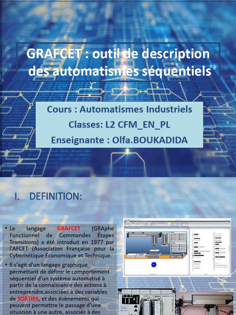 Introduction au GRAFCET en automatisme | PDF