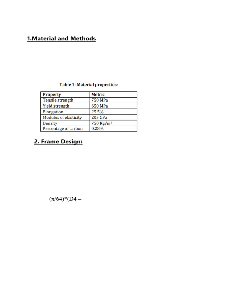 Design and Analysis of Baja Roll Cage | PDF | Bending | Strength Of Materials