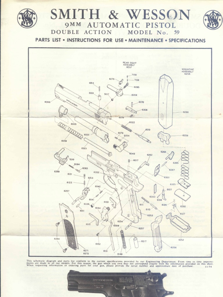S&W-Model 59 | PDF | Projectiles | Projectile Weapons