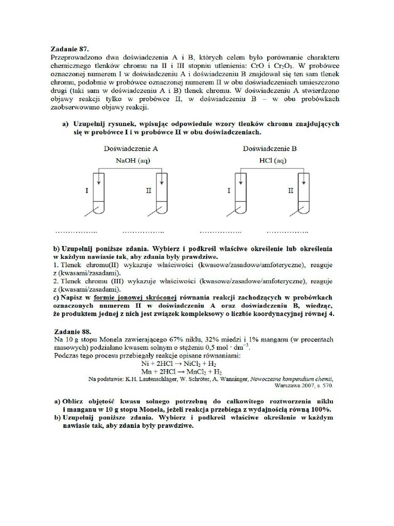 BLOK D - Zadania Maturalne 2 | PDF