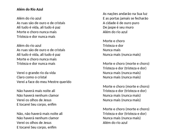 Além Do Rio Azul | PDF