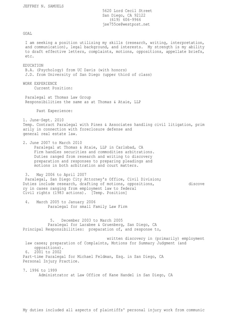 Paralegal | Paralegal | Brief (Law)