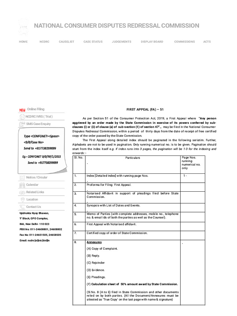 National Consumer Disputes Redressal Commission | PDF | Affidavit ...